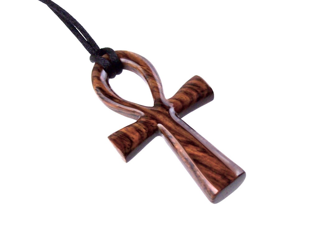 Large Ankh Pendant Mens Wood Ankh Necklace Wooden Egyptian - Etsy