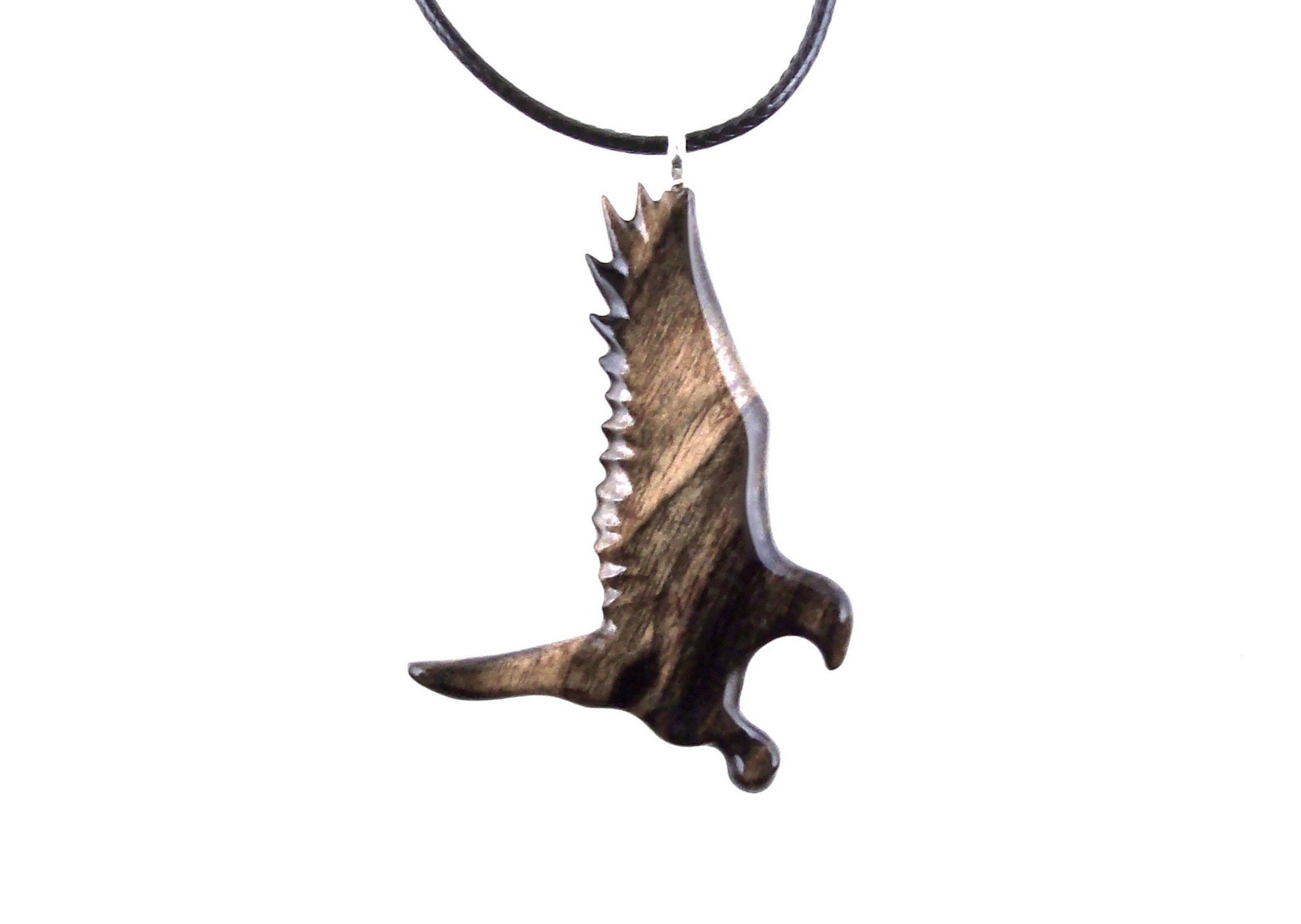 Hawk Necklace Hand Carved Wooden Hawk Pendant for Men or - Etsy