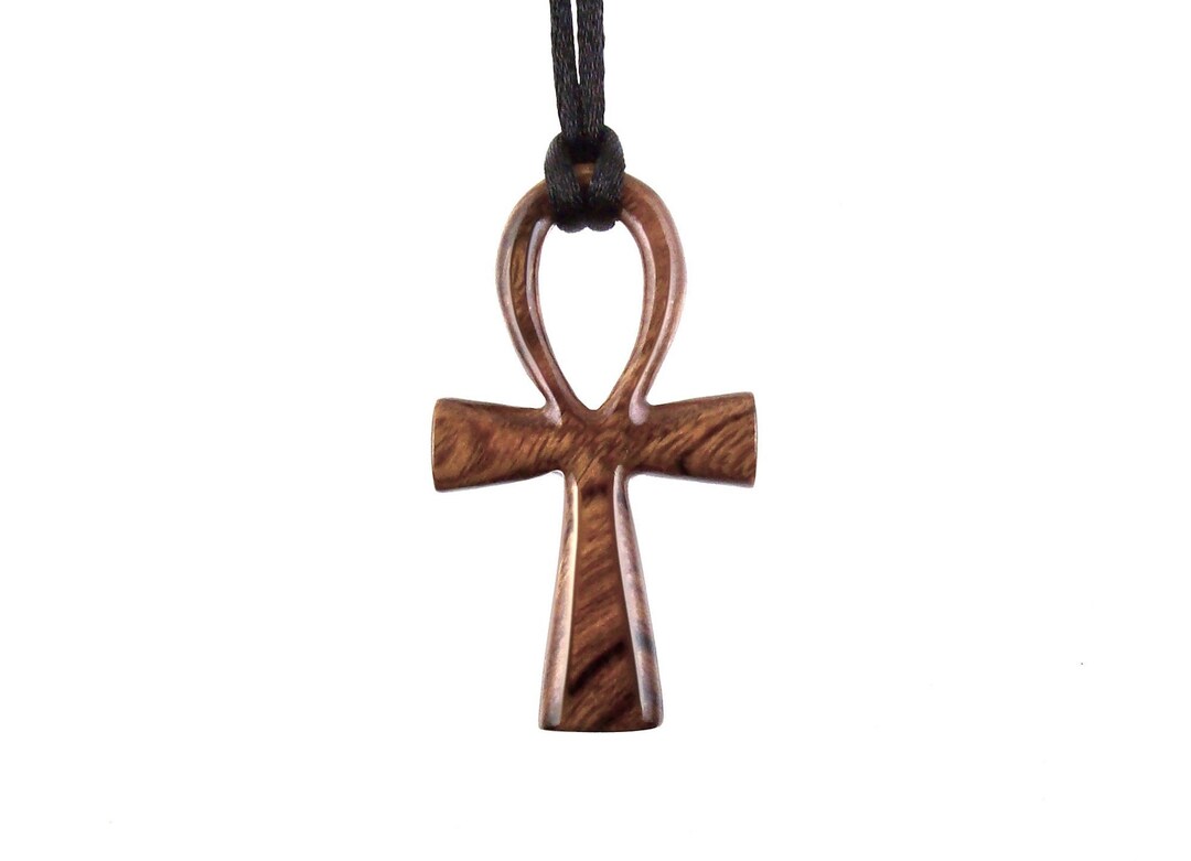 Ankh Necklace Hand Carved Wooden Ankh Pendant for Men or - Etsy