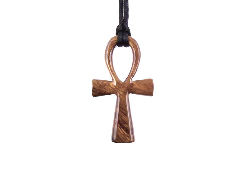 Ankh Necklace Hand Carved Wooden Ankh Pendant for Men or - Etsy