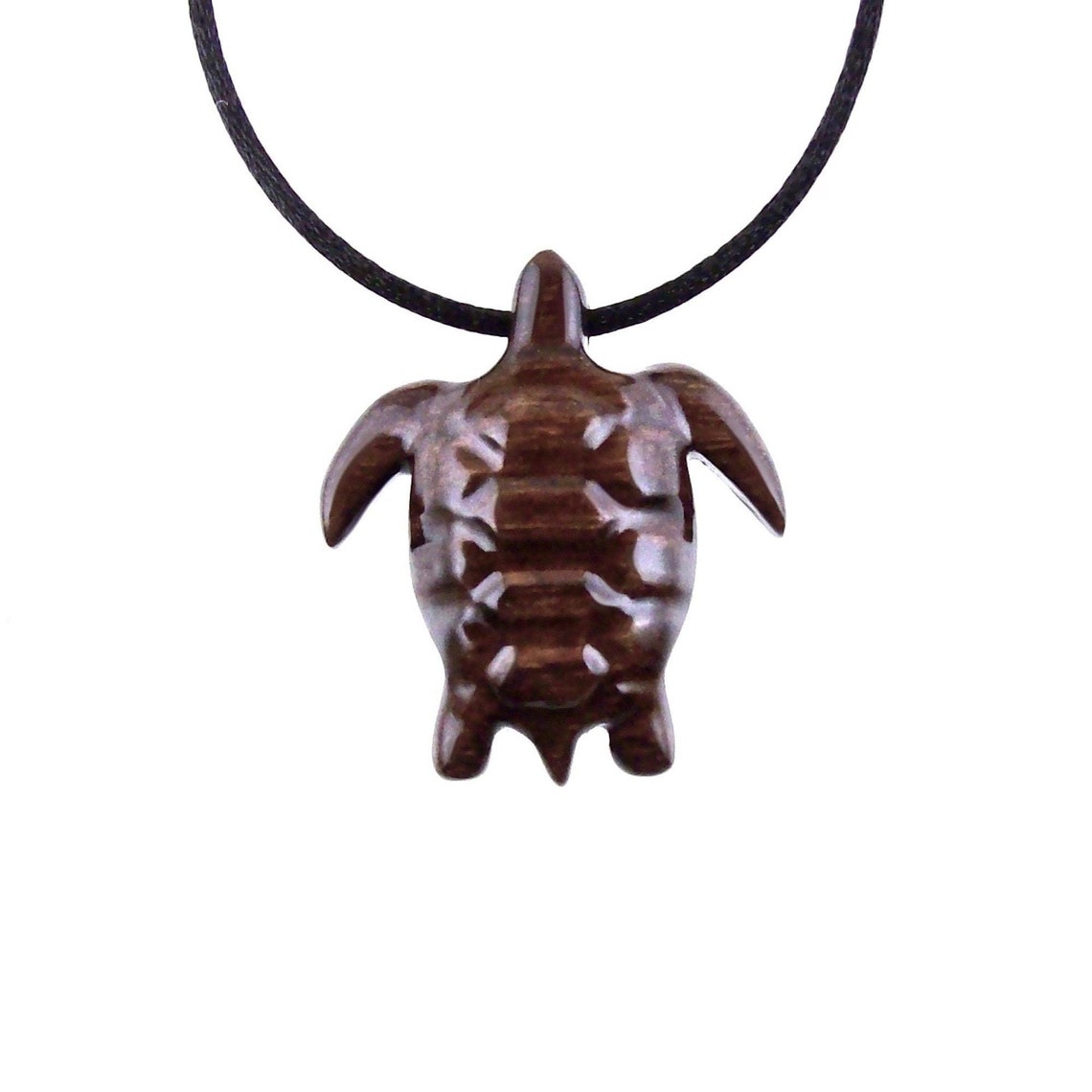 Sea Turtle Necklace, Hand Carved Wooden Turtle Pendant, Mens Wood ...