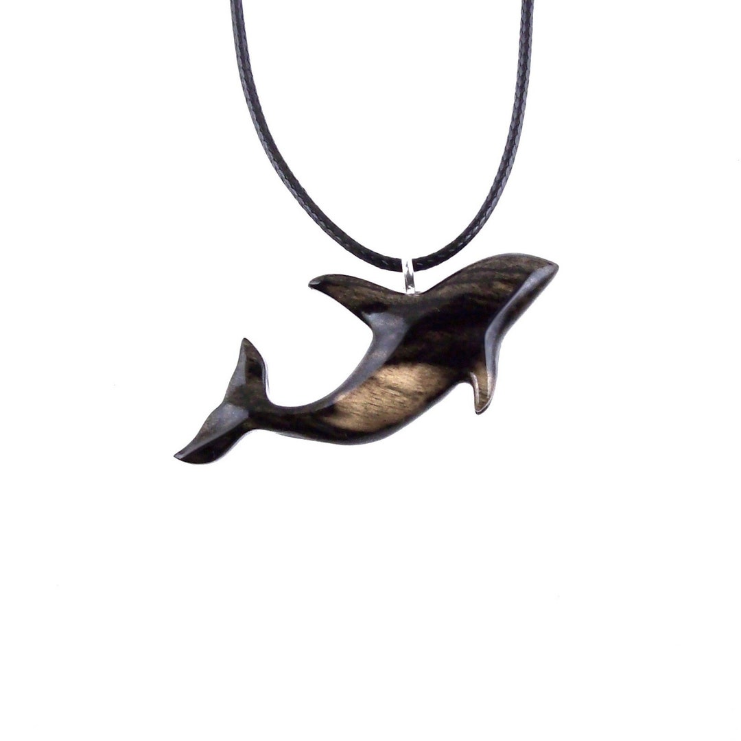 Hand Carved Orca Pendant Wooden Killer Whale Necklace for Men - Etsy