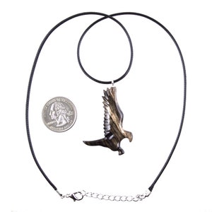 Hawk Necklace, Hand Carved Wooden Hawk Pendant for Men or Women, Wood ...