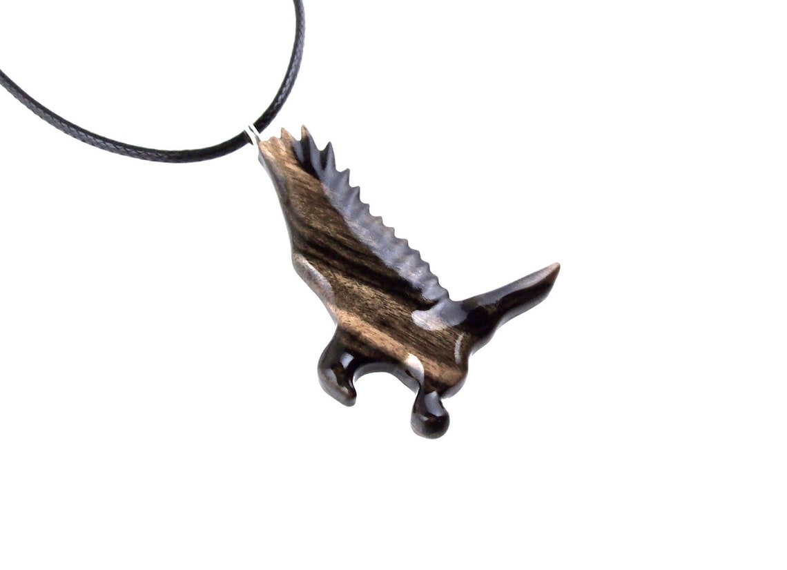 Hawk Necklace Hand Carved Wooden Hawk Pendant for Men or - Etsy