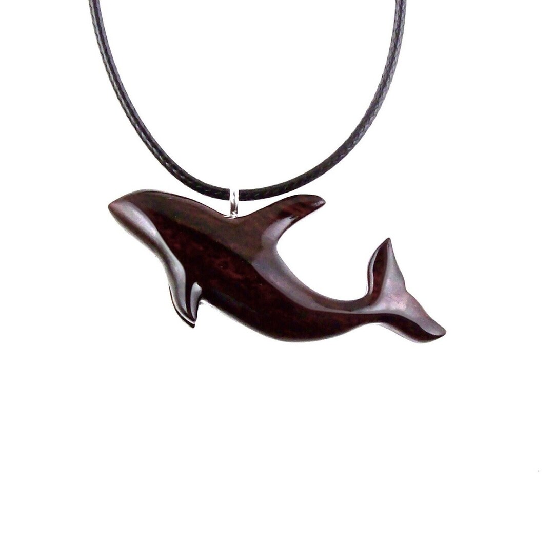 Orca Necklace Hand Carved Killer Whale Pendant for Men or - Etsy