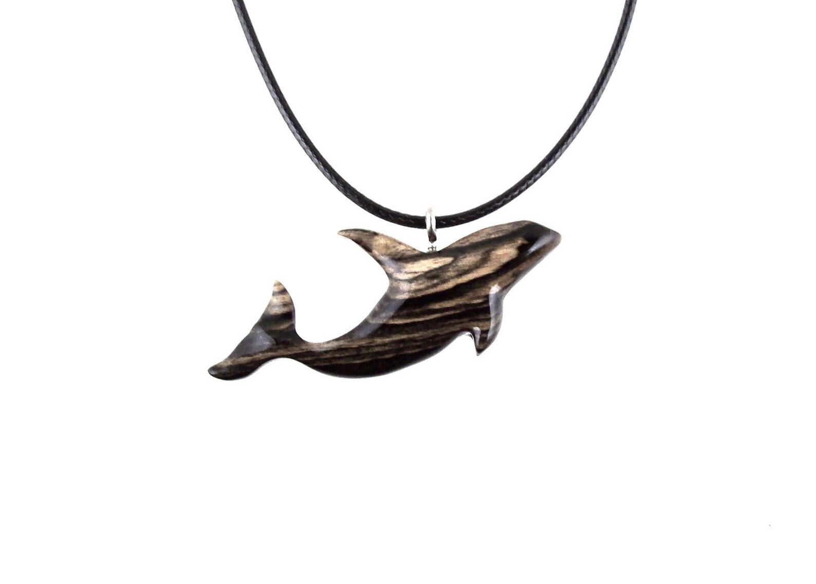 Hand Carved Orca Pendant Wooden Killer Whale Necklace for Men | Etsy