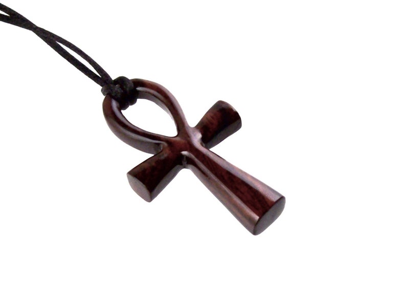 Large Ankh Pendant Mens Wood Ankh Necklace Wooden Egyptian | Etsy