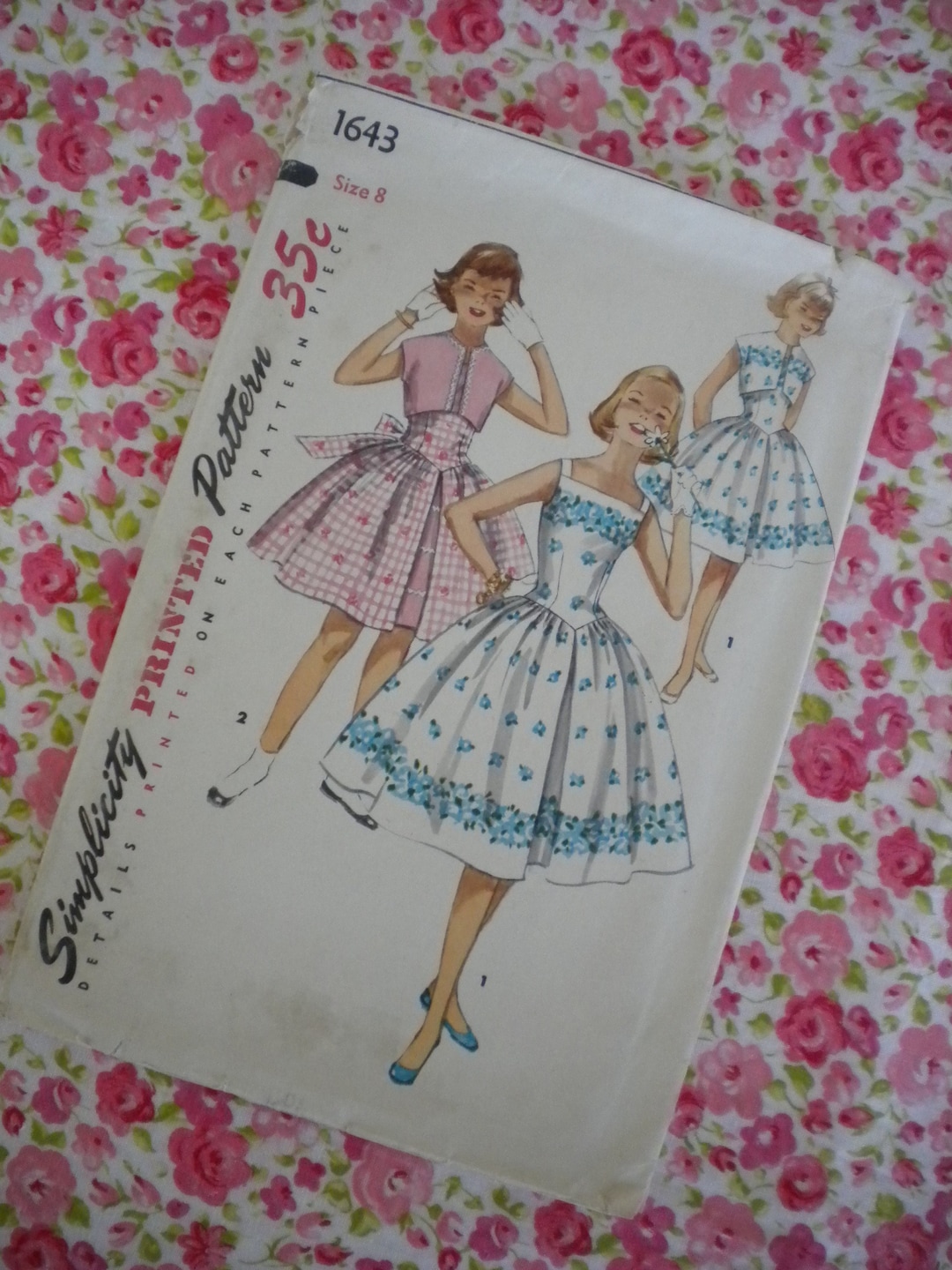 VINTAGE // Sometimes You Just Gotta Twirl // Girls 1950s Sundress & Cropped Bolero Pattern ...