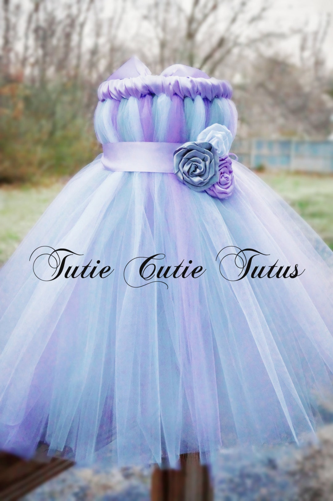 Sweet Lavender, Silver and White, Tutu Dress - Etsy