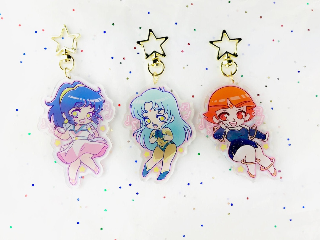 Macross Girls Keychains! Minmay, Ishtar and Sharon Apple - Etsy