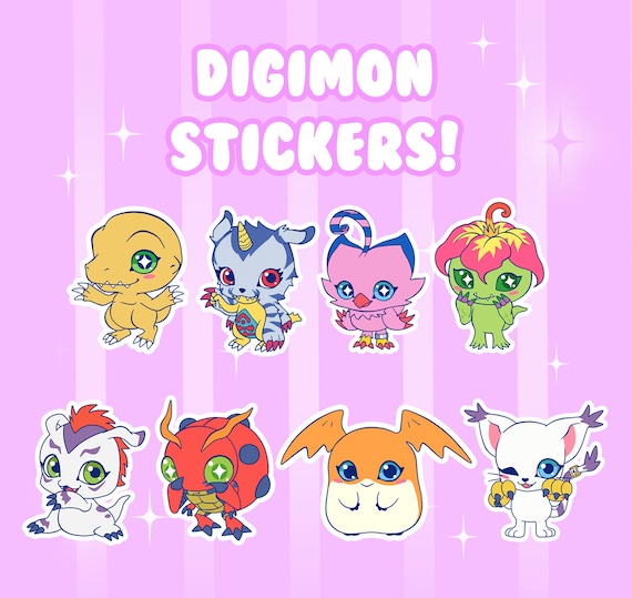 Digimon Stickers - Etsy