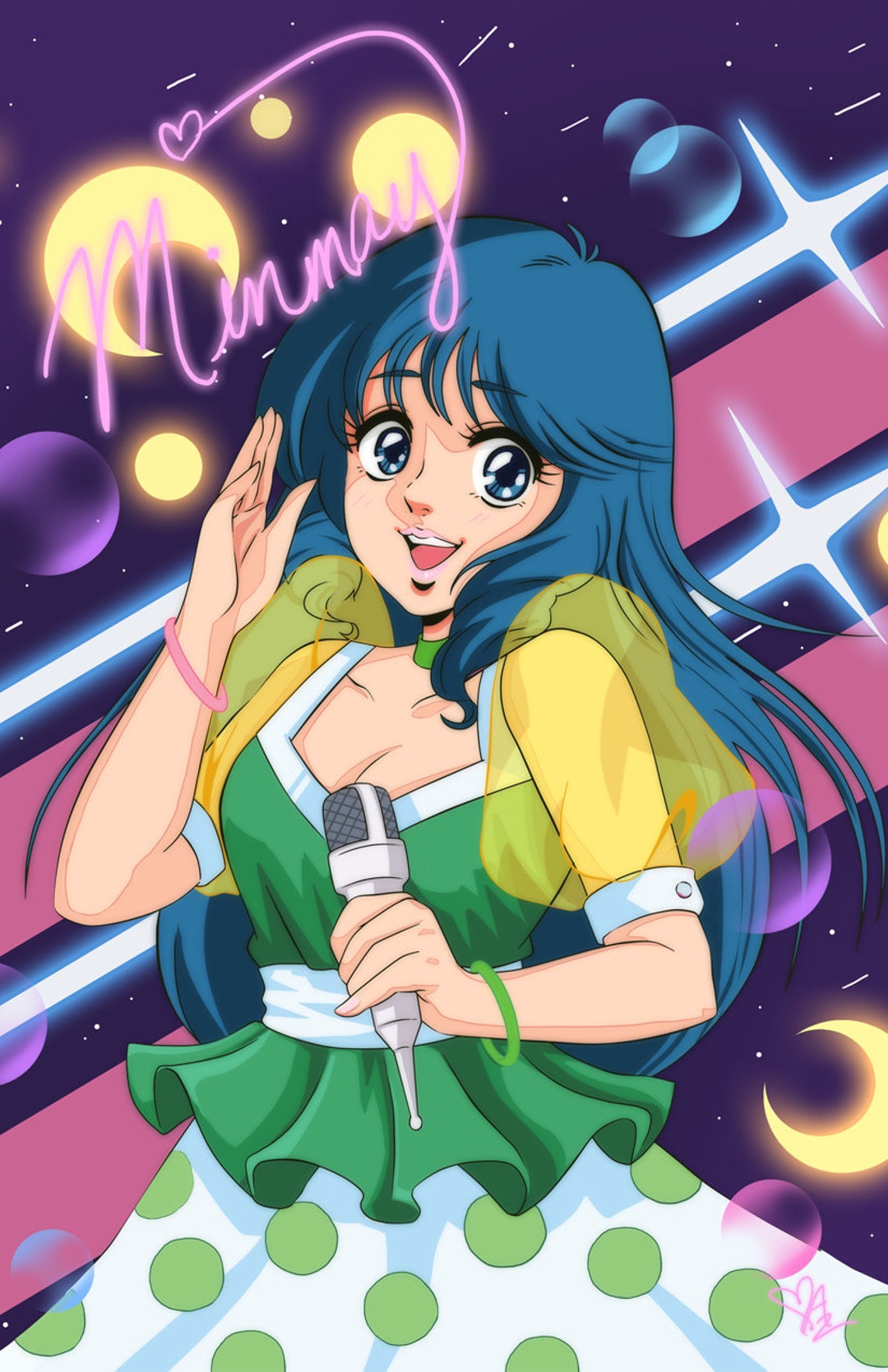 Macross Minmay 11x17 Holographic Print! - Etsy
