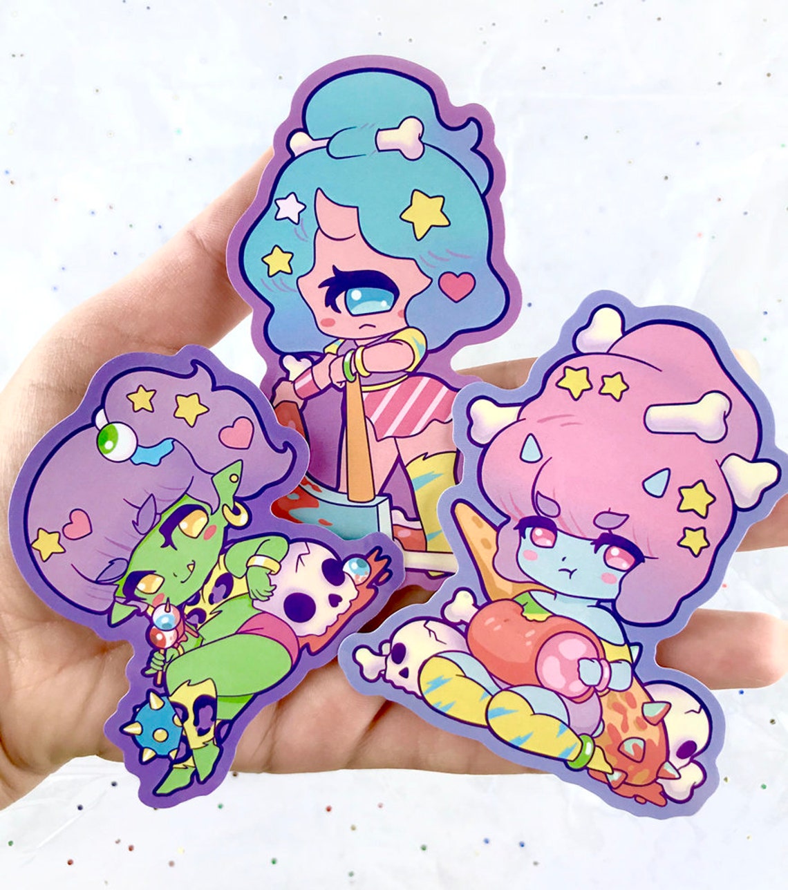 Monster Girl Stickers | Etsy