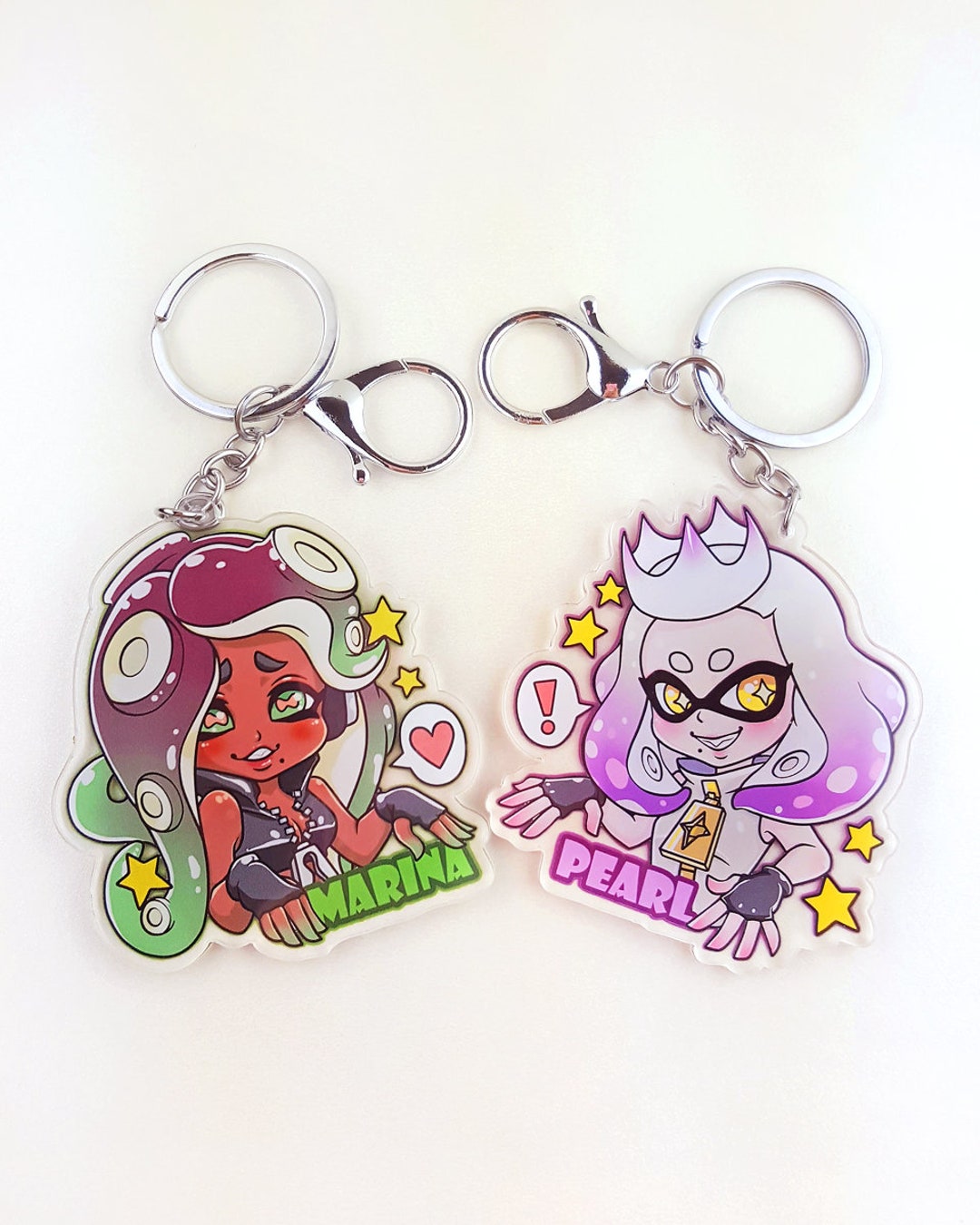 Splatoon 2 Marina or Pearl 3 Keychains - Etsy