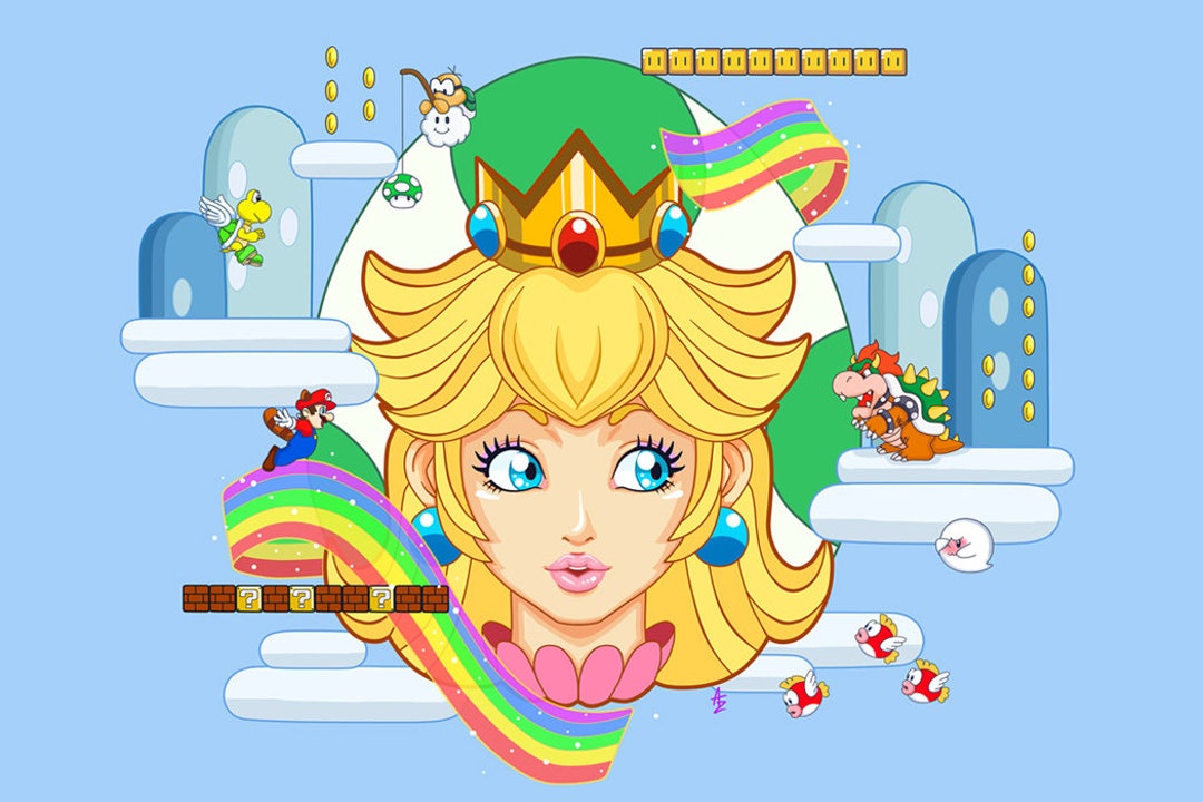 Peach World 11x17 Print! - Etsy