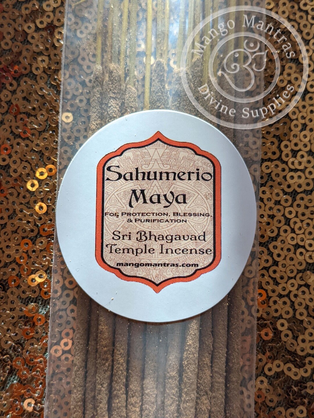 Premium Artisan Shri Bhagavad Temple Incense Sticks to Purify, Bless ...