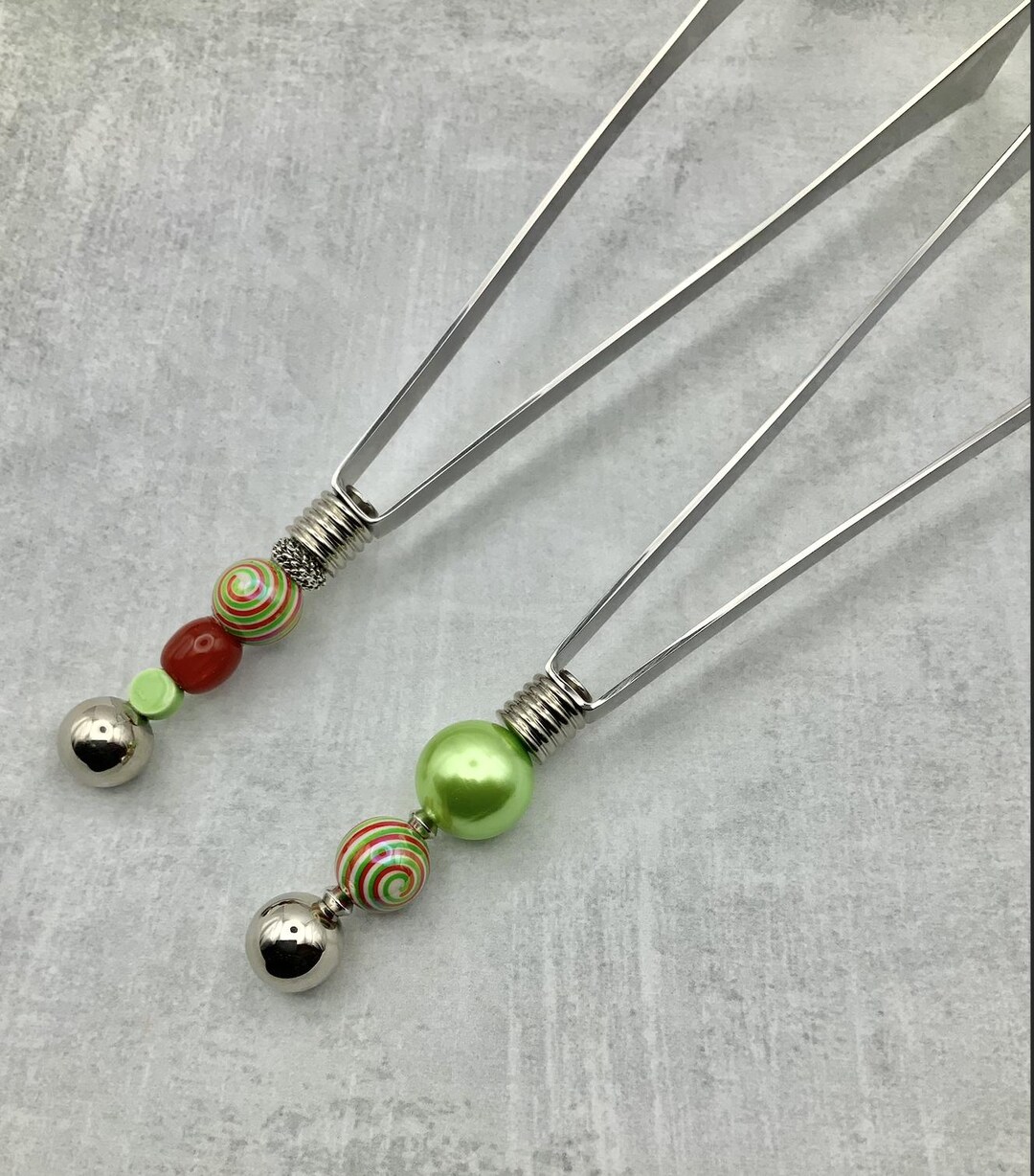Beaded Christmas Tongs | Holiday Serveware | Festive Kitchen Tool ...
