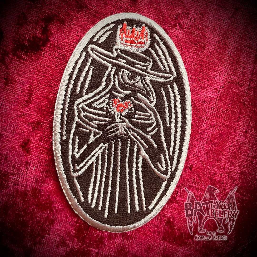 Crowned Plague Doctor Iron on Patch - Etsy