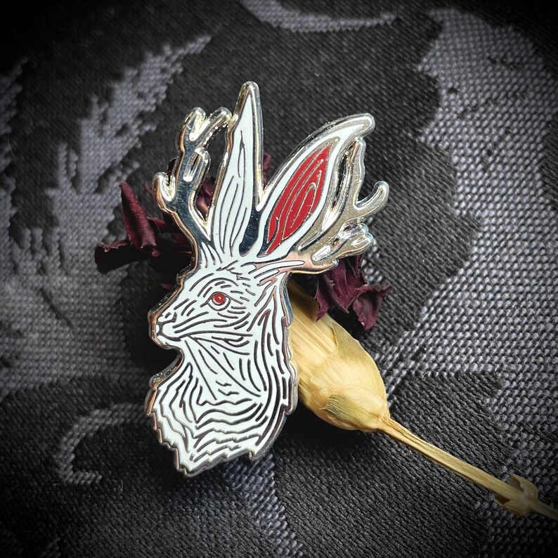 Jackalope Hard Enamel Pin - Etsy