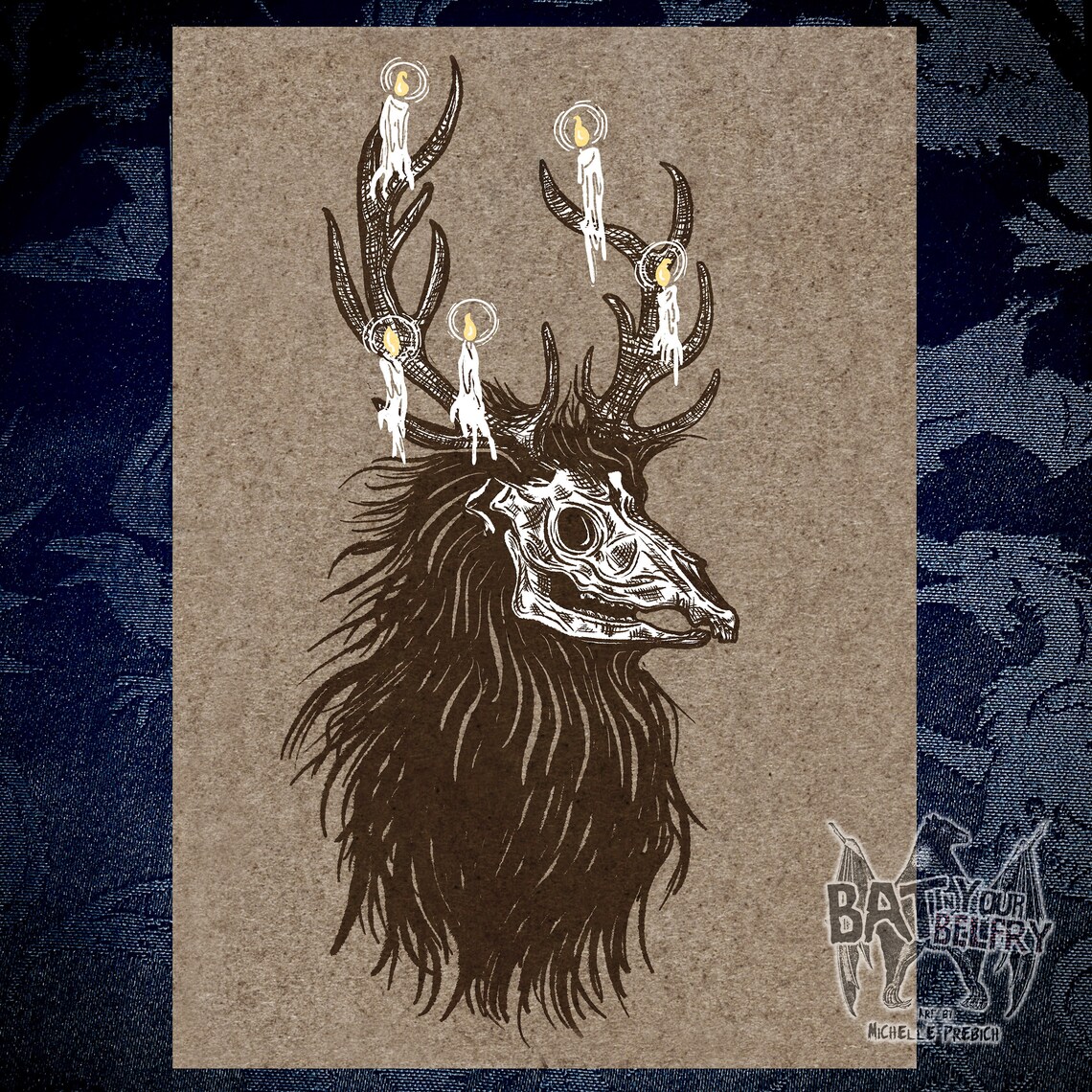 Yule Creature Art Print - Etsy