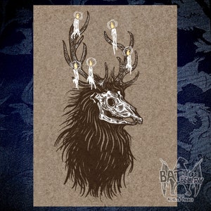 Yule Creature Art Print - Etsy