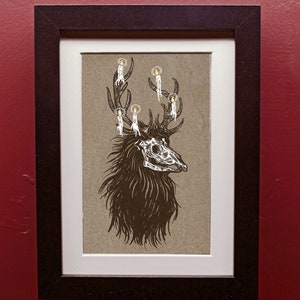 Yule Creature Art Print | Etsy