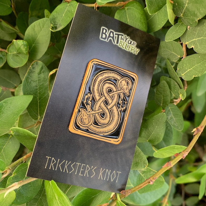Sigil of Loki Trickster's Knot Hard Enamel Pin | Etsy