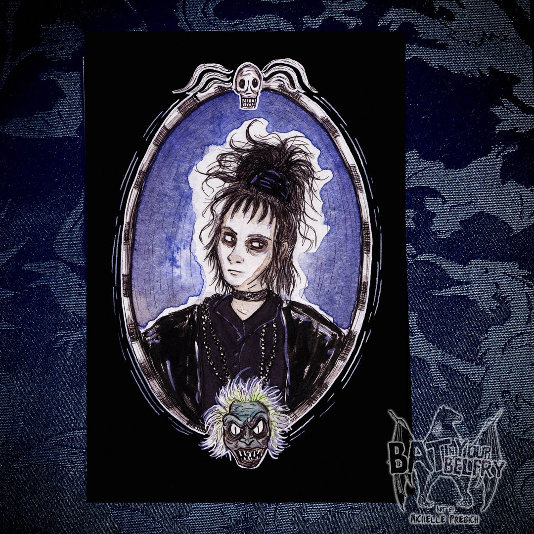 Edgar Allan Poe's Daughter Beetlejuice Lydia Fine Art Print - Etsy