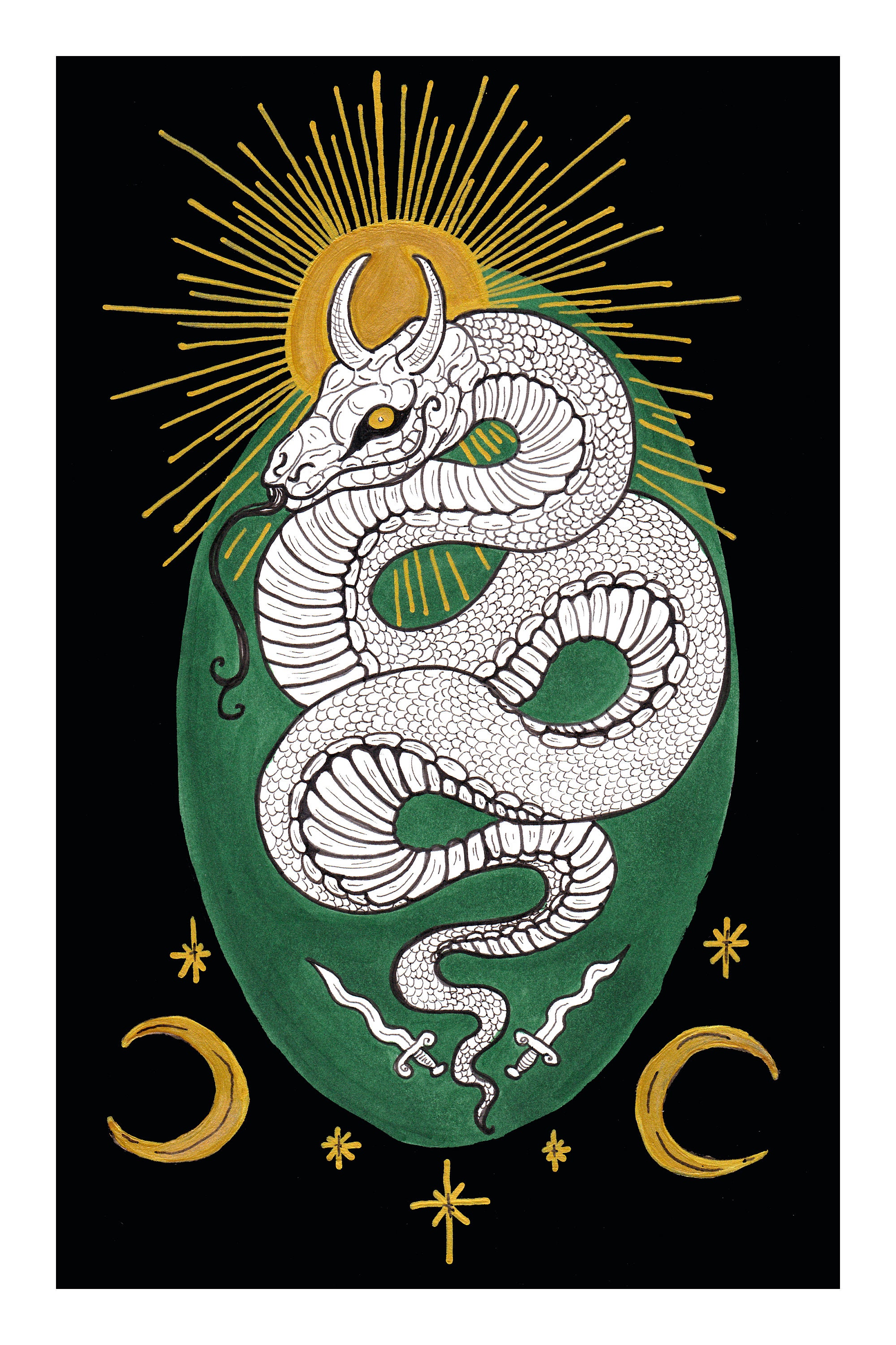 Loki Snake Fine Art Print - Etsy Canada