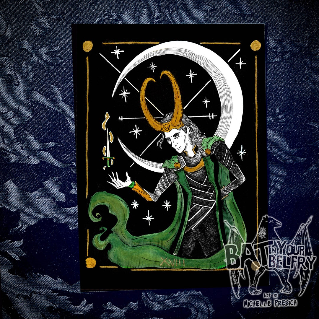 Loki Moon Tarot Fine Art Print - Etsy