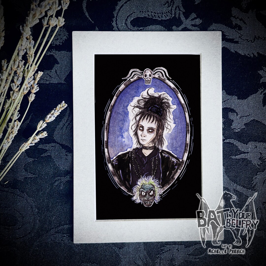 Edgar Allan Poe's Daughter Beetlejuice Lydia Fine Art - Etsy