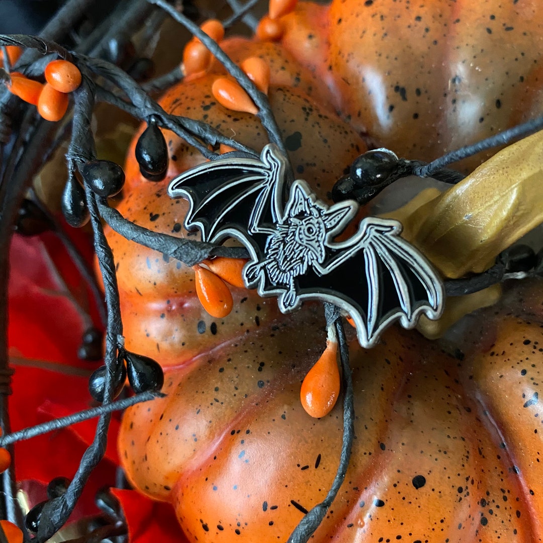 Plague Bat Enamel Pin - Etsy