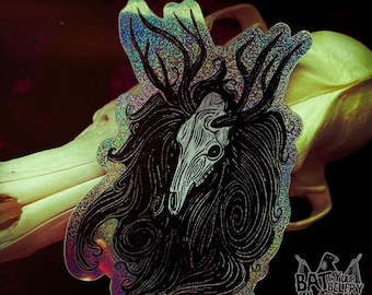 Wendigo Holographic Sticker - Etsy