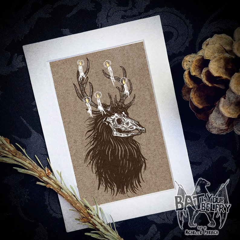 Yule Creature Art Print - Etsy