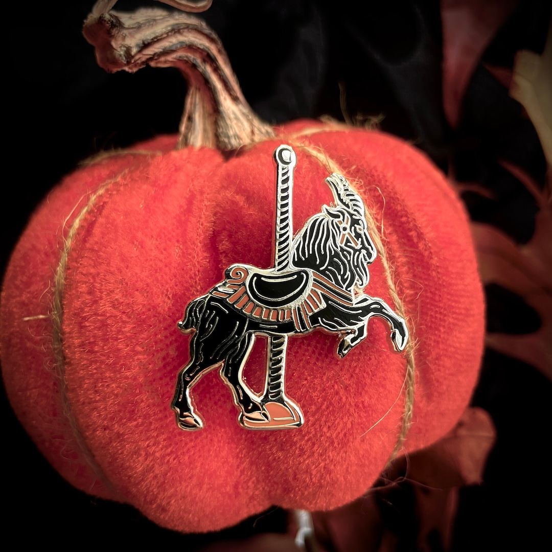 Curious Carousel Hard Enamel Pin - Etsy
