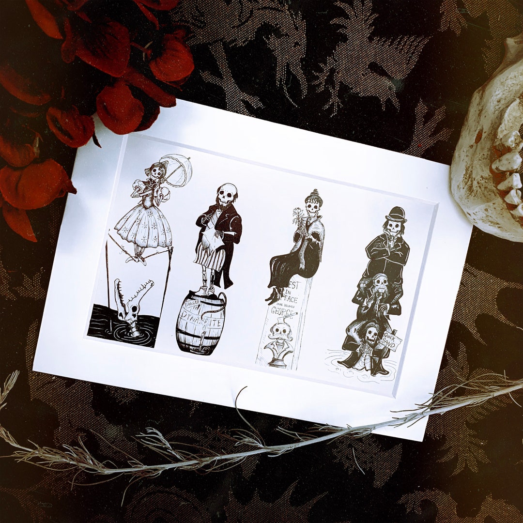 The Skeleton Portraits Fine Art Print - Etsy