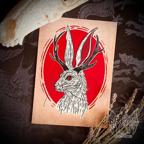 Yule Creature Art Print - Etsy