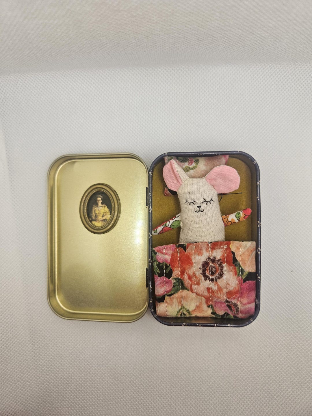 Tin Mouse Miniature Mouse in a Tin - Etsy