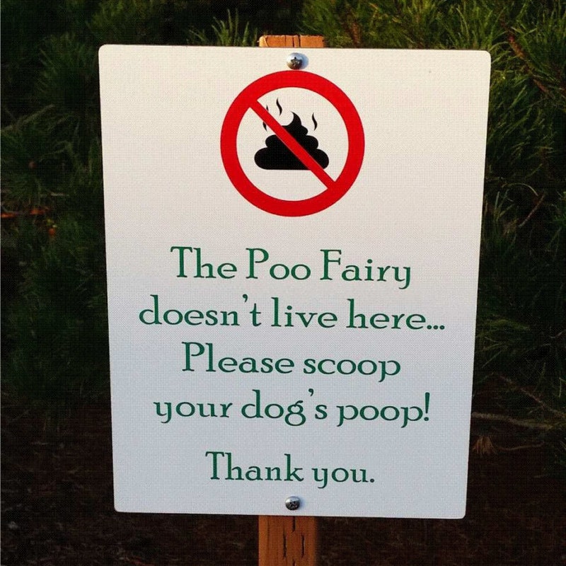 No Poop Fairy Sign - Etsy
