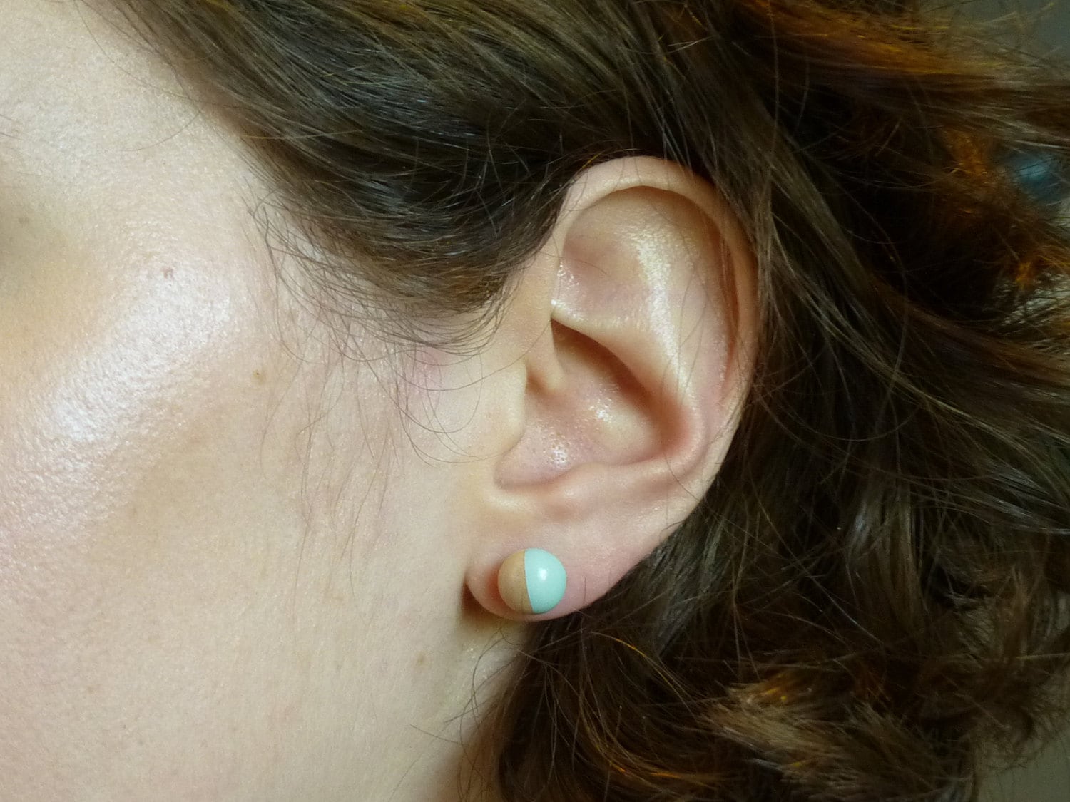 Black Stud Earring Set Polka Dot Earrings Striped Earrings - Etsy