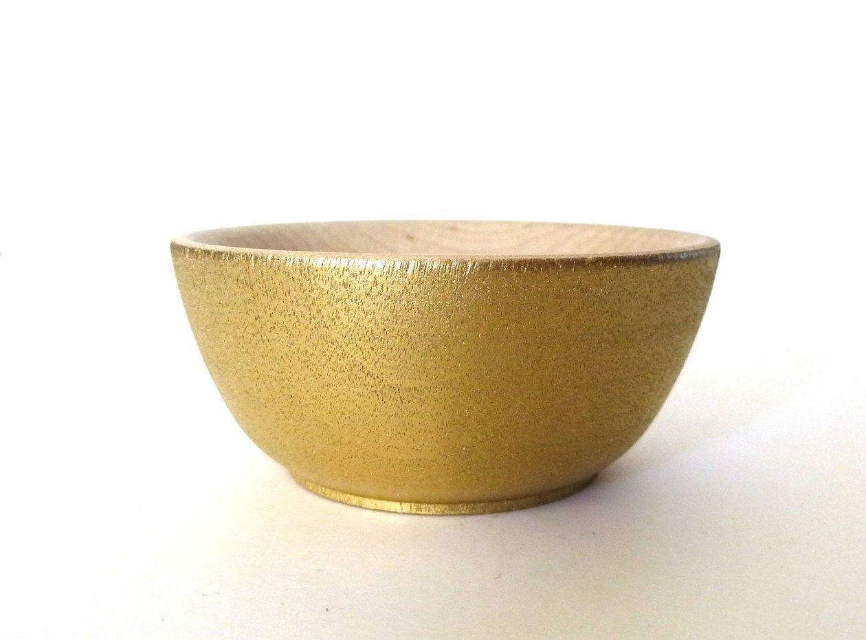 Gold Wood Dish Jewelry Dish Ring Cup Mini Jewelry Holder - Etsy