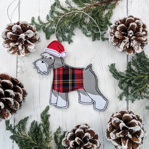 Black Schnauzer Christmas Tree Decoration - Etsy