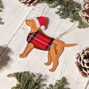 Labrador Tree Decoration, Fox Red Lab, Labrador Decoration, Labrador ...