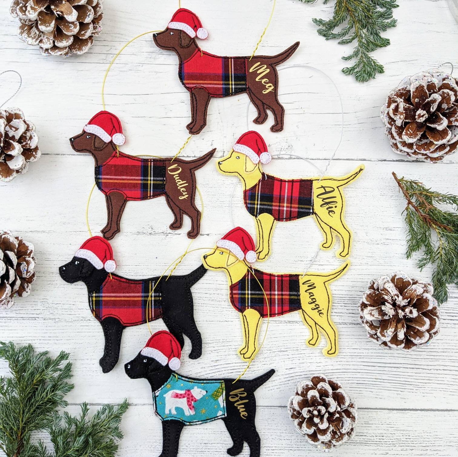 Labrador tree decoration fox red lab Labrador decoration | Etsy