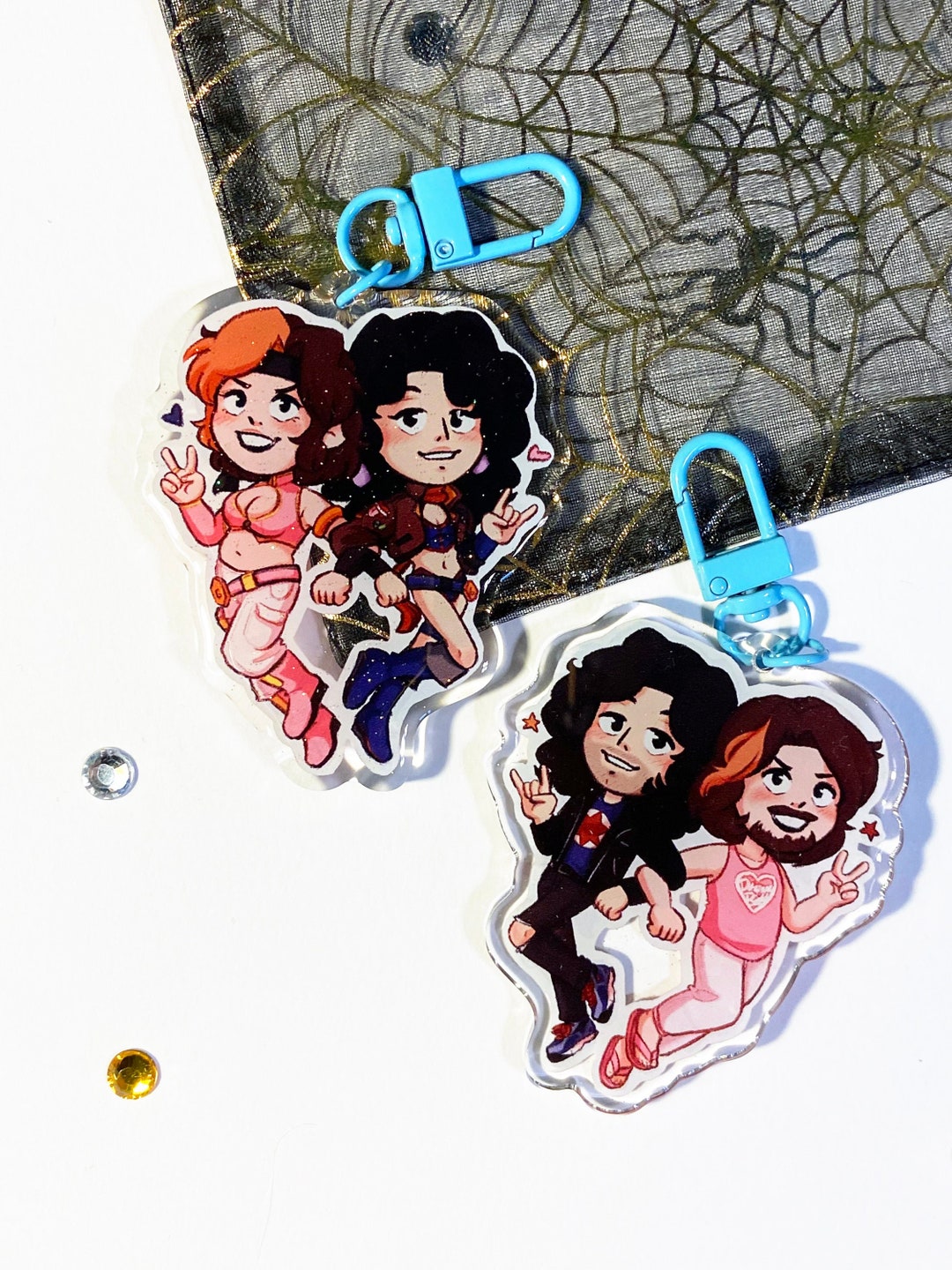 Game Gyaru / Game Grumps Glittery 2.5in Acrylic Charm - Etsy
