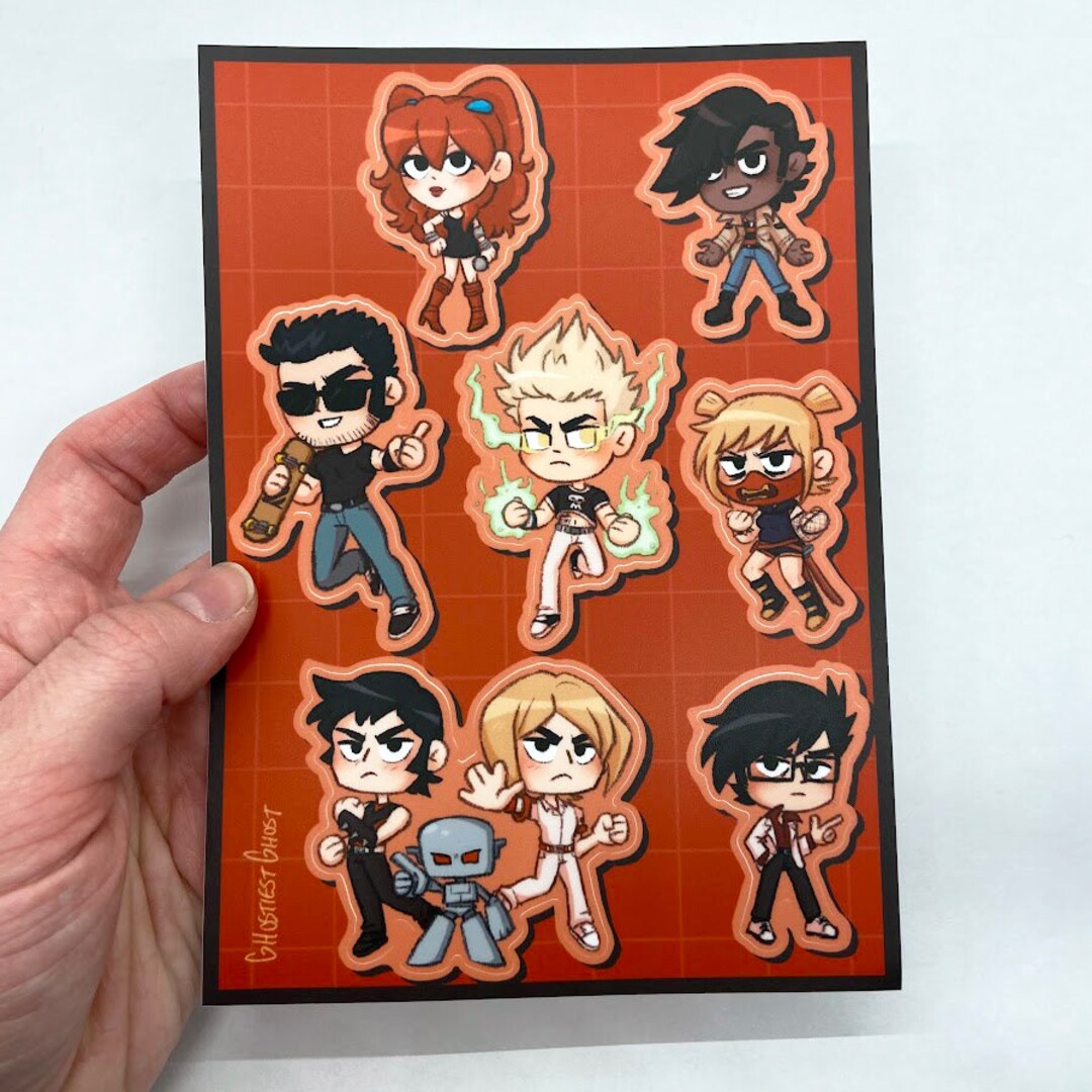 Scott Pilgrim Exes 5x7 Sticker Sheet - Etsy