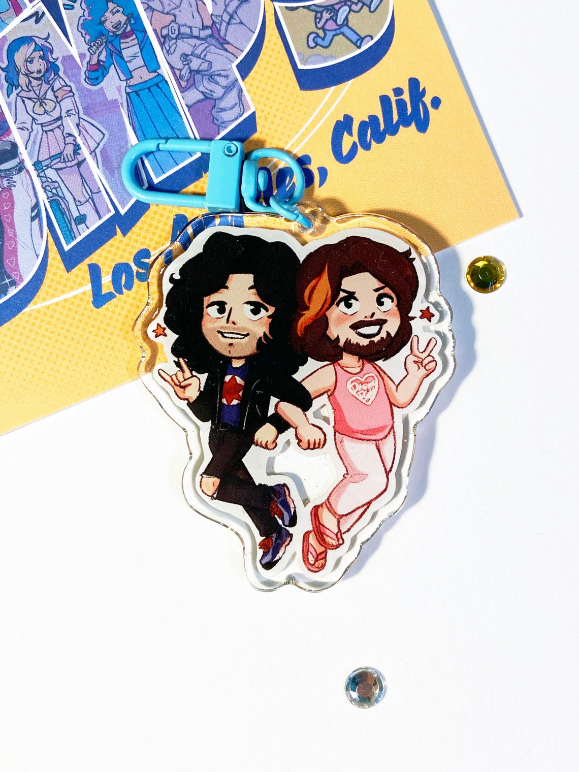 Game Gyaru / Game Grumps Glittery 2.5in Acrylic Charm - Etsy