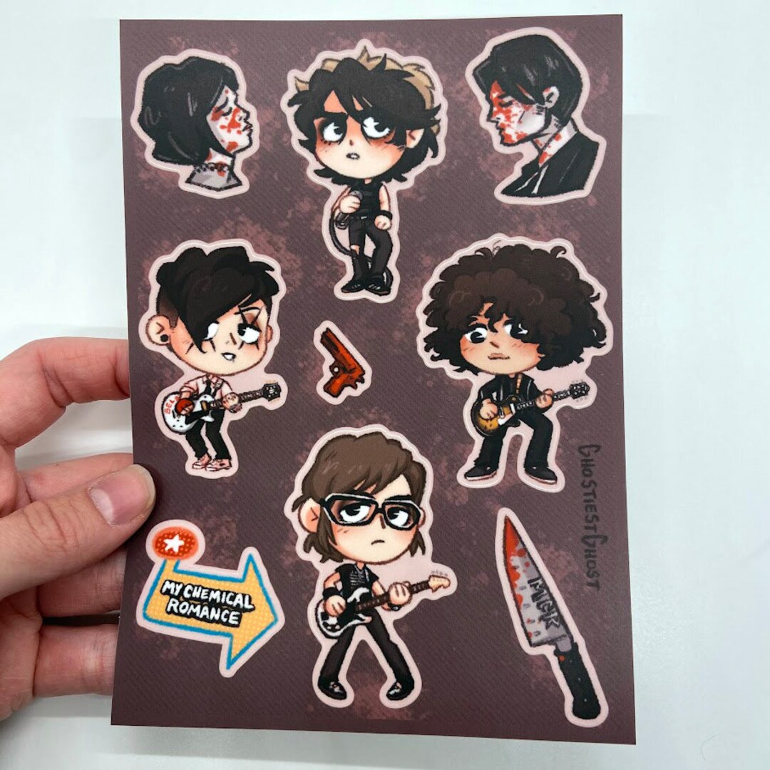 My Chemical Romance Warped '05 5x7 Sticker Sheet - Etsy