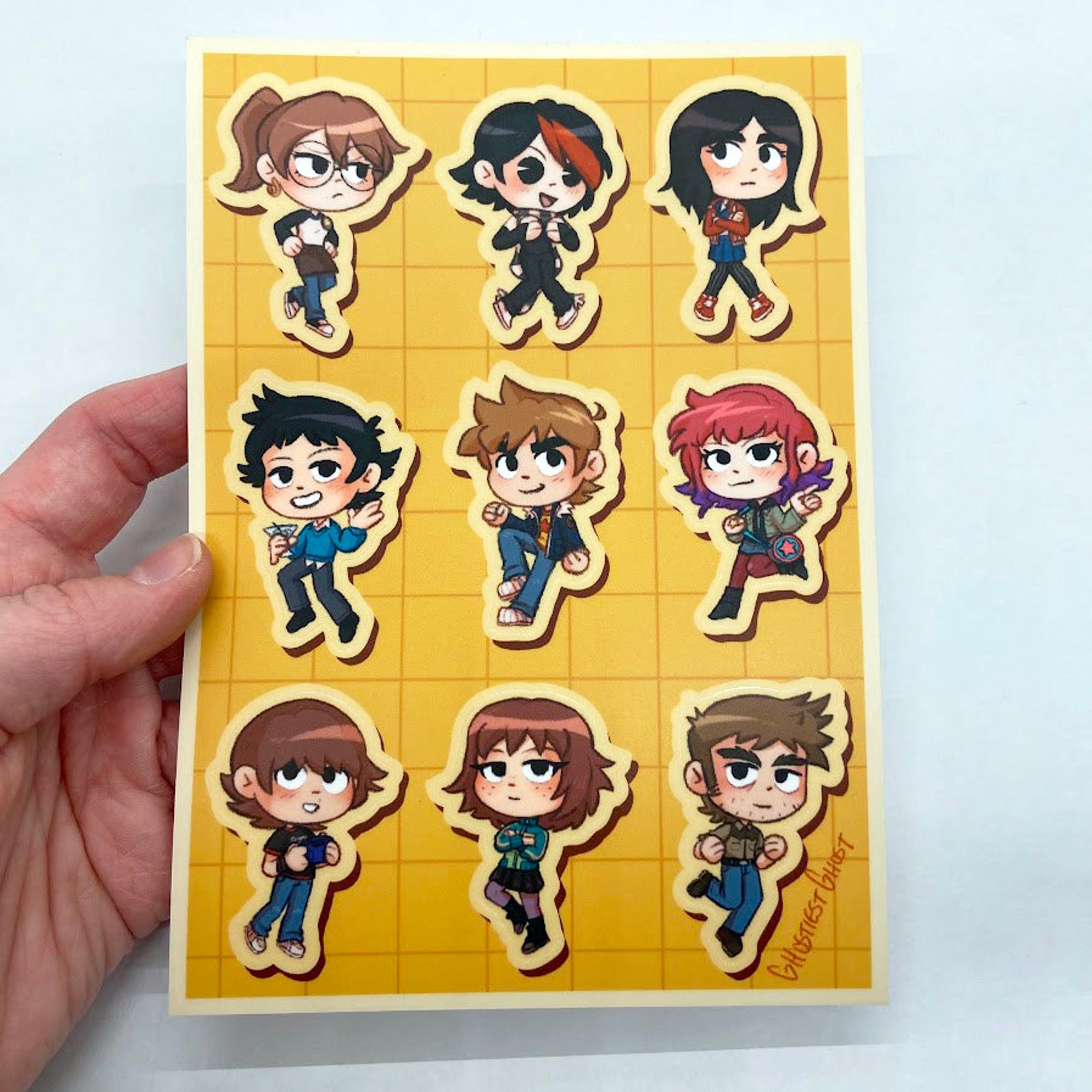 Scott Pilgrim & Friends 5x7 Sticker Sheet - Etsy Canada
