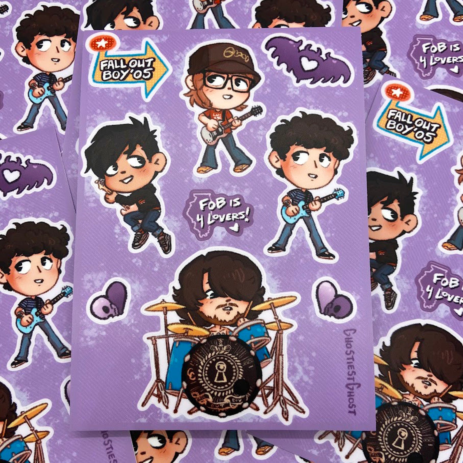 Fall Out Boy Warped '05 5x7 Sticker Sheet - Etsy